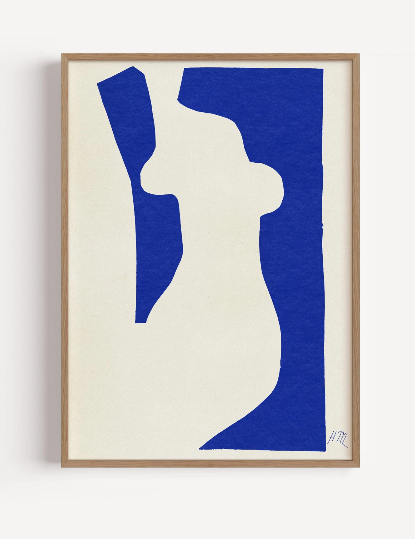 Henri Matisse, Blue Woman Figure Papier Decoupes Poster